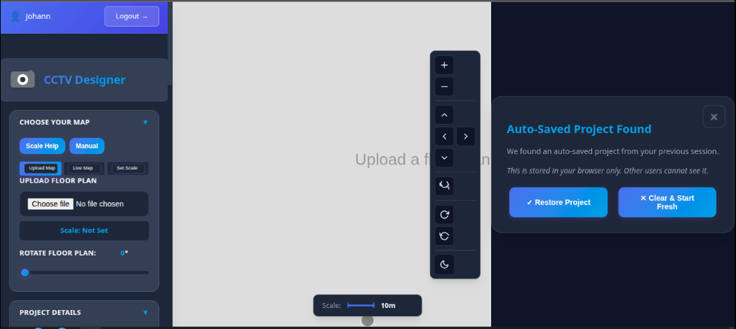 CCTV Designer - Professional Security Camera Planning Tool